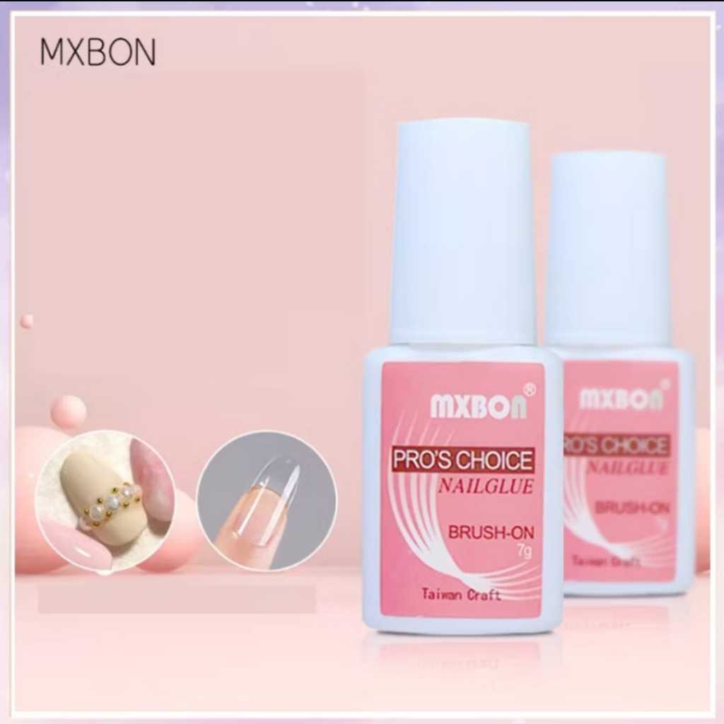 Jual MXBON LEM KUKU Profesional Nail Glue MX BON Lem Kuku palsu dengan ...