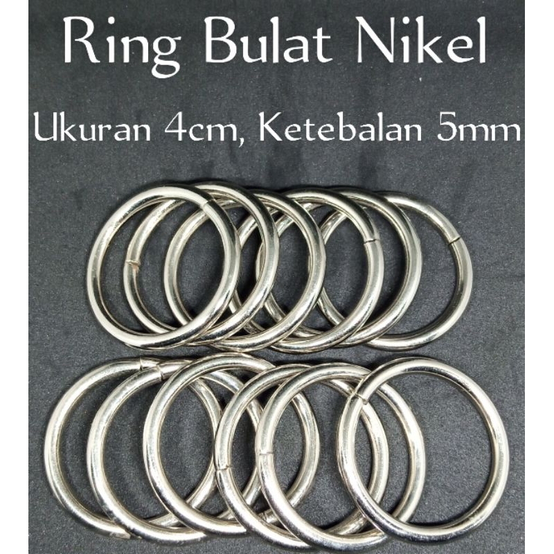 Jual Ring Bulat Nikel Ukuran 4cm, Ketebalan 5mm ( harga untuk 1 lusin ...