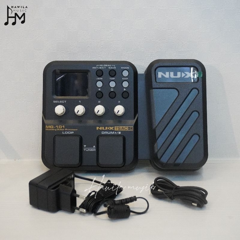 Jual NEW Efek digital processor Guitar NUX MG101 MG 101 Multi Effect Pedal Original Pengganti ...