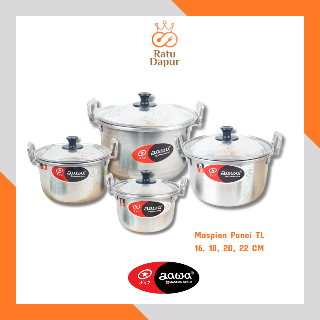 Jual Maspion Panci Tinggi TL Jawa Aluminium Tebal 16 18 20 22 24cm ...