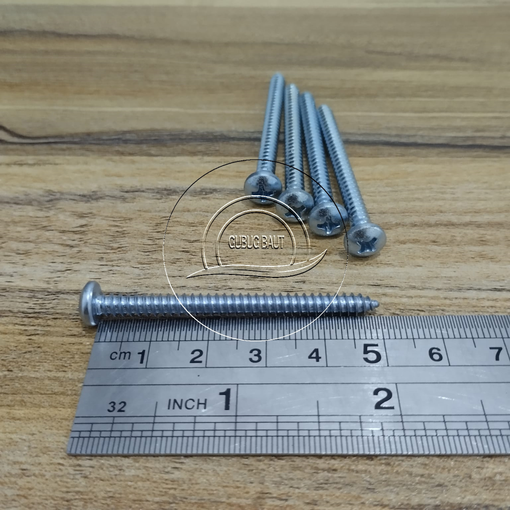 Jual SEKRUP PH PAB PANJANG 5CM 8X2 SKRUP P+AB TAPPING TAPING 8 X 2 5 CM ...