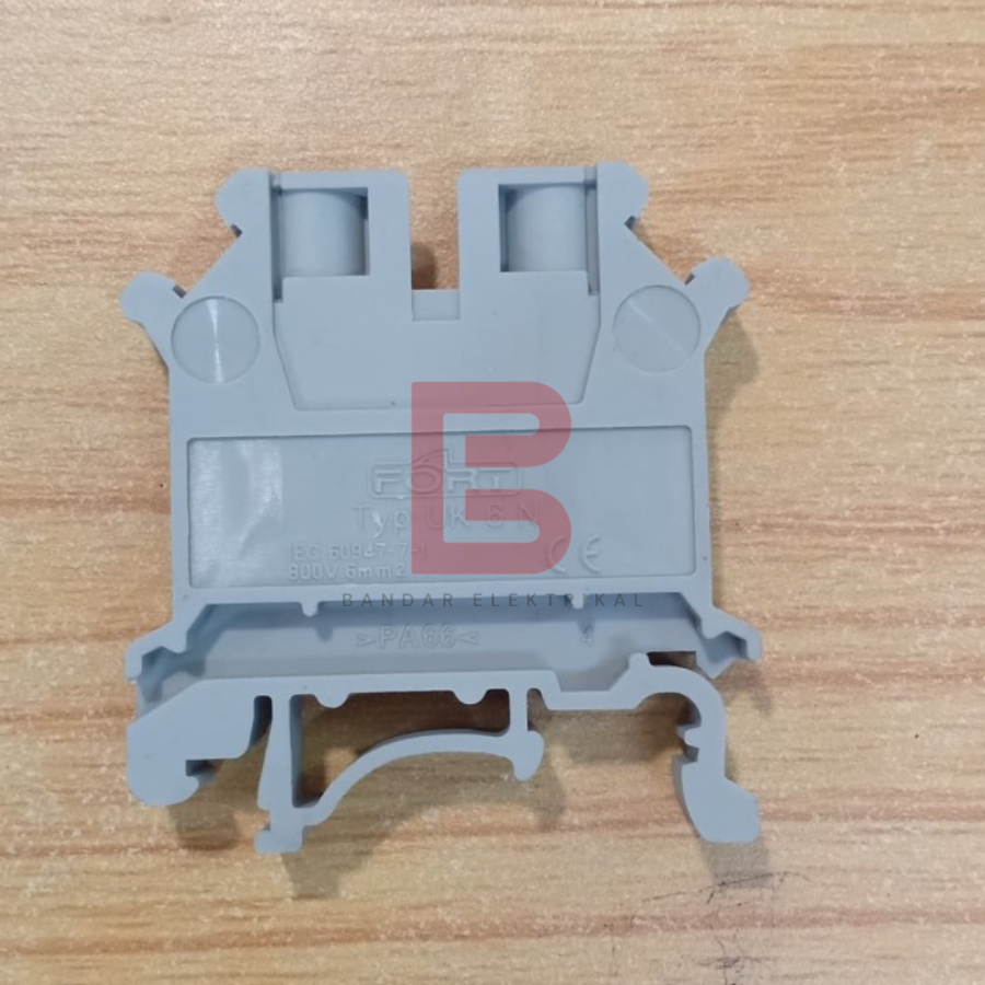 Jual Terminal Block Blok Type UK TUK6N TUK 6N 6mm GREY FORT | Shopee ...