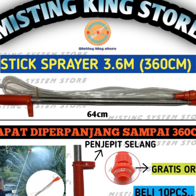 Jual HJ6 STICK SPRAYER ELEKTRIK ANTENA PANJANG 36 METER STIK TELESKOPIK ...