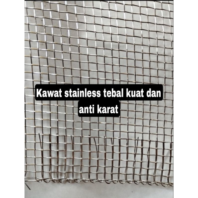 Jual Promo kawat ram stainless satu roll 12 meter x 90 cm lubang 3 mm ...