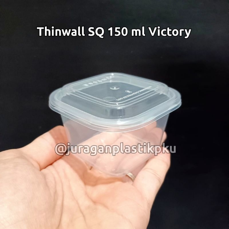 Jual Thinwall SQ Mini 150 ml Victory | Wadah Cup Jelly 150ml Pudding ...