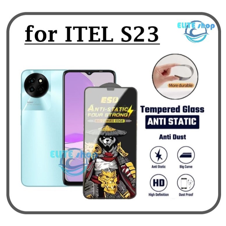 Jual UNTUK ITEL S23 TEMPERED GLASS PREMIUM-TG ANTI STATIC ESD | Shopee Indonesia