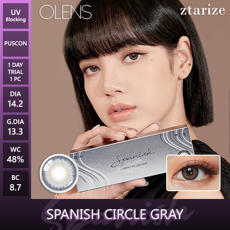 Jual ztarize - Ready Stock - Trial OLENS Spanish Circle Gray 1 Day ...