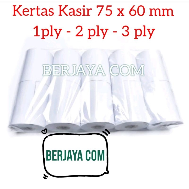 Jual Kertas Printer Kasir 75x60mm Untuk Epson TMU 220 dan tipe printer ...