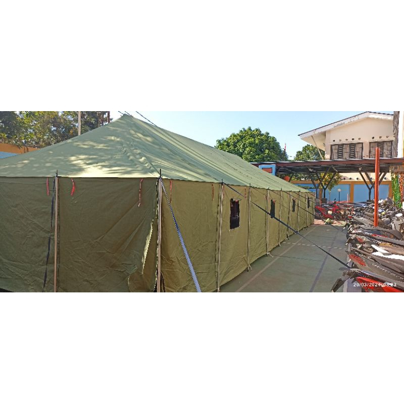 Jual TENDA PLETON 6x14 LION d300 PREMIUM STANDAR TNI | Shopee Indonesia
