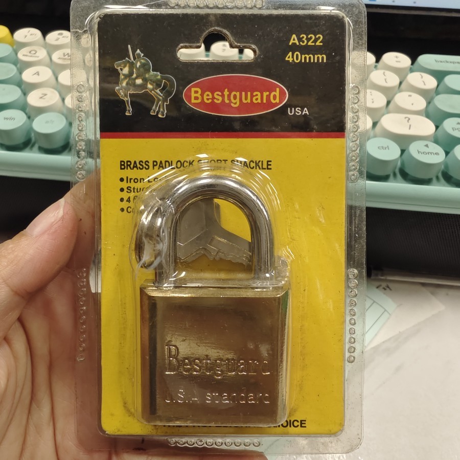 Jual Gembok Pagar Rumah 40mm Kunci Pintu Bestguard A322 | Shopee Indonesia