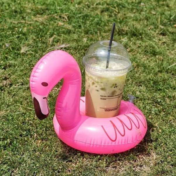 Jual First Arrival Pelampung gelas cup holder float pelampung minum mini floaties float flamingo ...