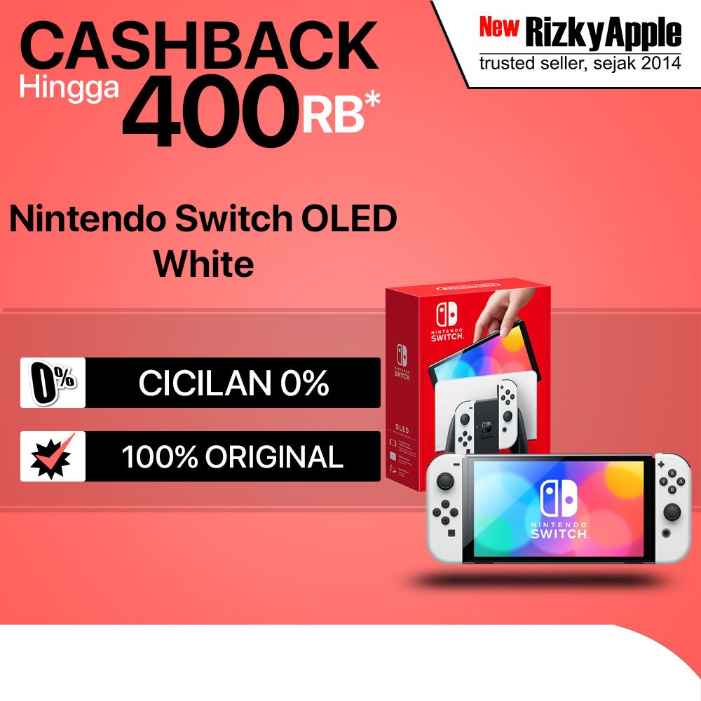 Jual Nintendo Switch OLED Model White set Original | Shopee Indonesia
