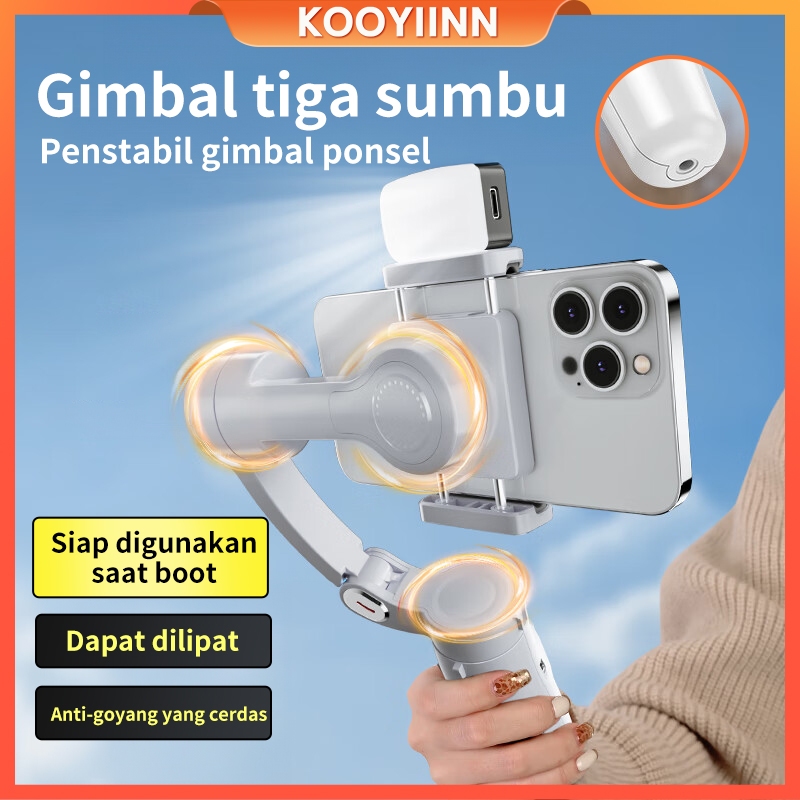 Jual KOOYIINN Gimbal Stabilizer hp Gimbal 3 Axis hp Smartphone & Action ...