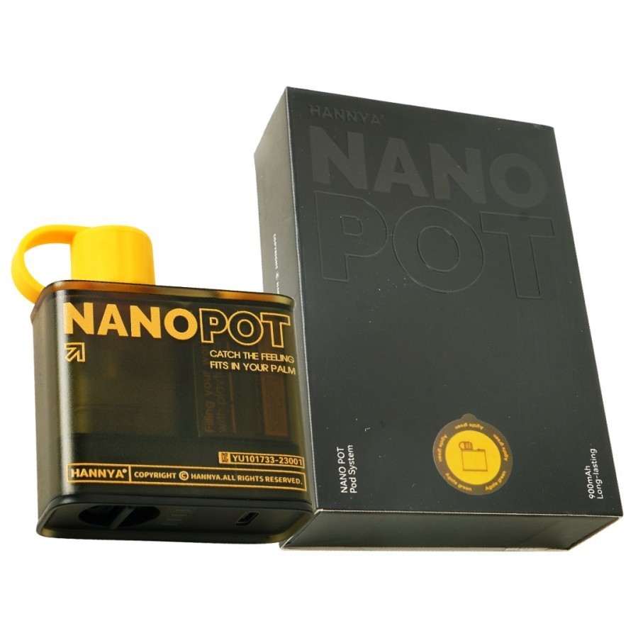 Jual Pod Hannya Nano Pot Agate Green ( Black ) 900mAh Pod Kit Authentic ...