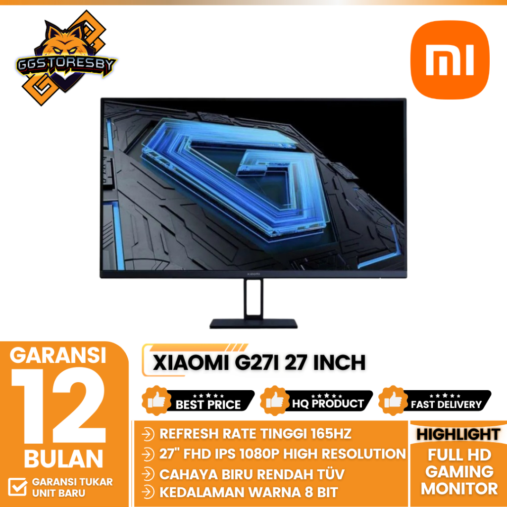 Jual Xiaomi G27i 27 Inch Full HD 1080P 165Hz IPS FHD Gaming Monitor ...