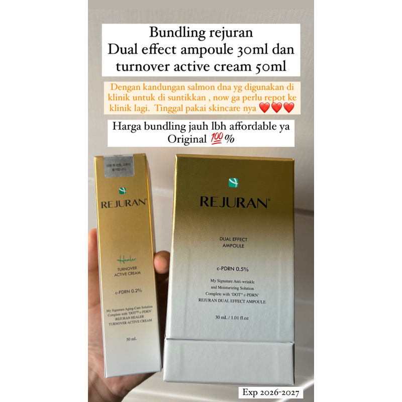 Jual REJURAN GOLD SET (ampoule 30ml + cream 50gr) | Shopee Indonesia