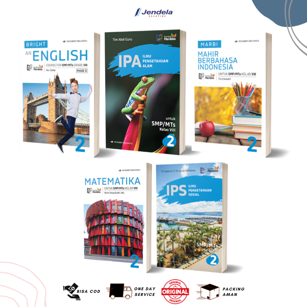 Jual Erlangga - Buku Paket Kurikulum Merdeka Kelas 8 SMP | Shopee Indonesia