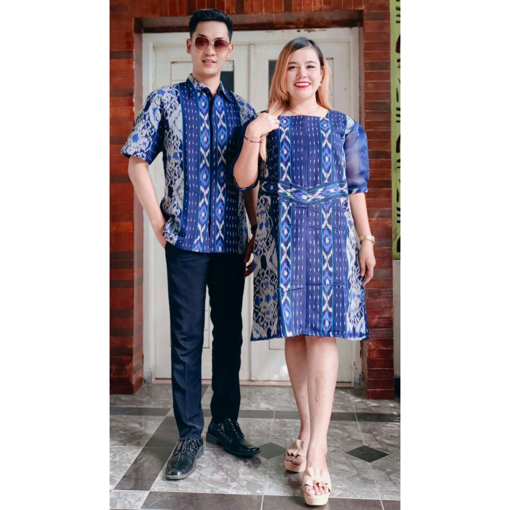 Jual COUPLE BATIK TUNIK DRESS JEPARA TEBAL PREMIUM YENI BAGARIANG - BAHAN TEBAL JAHITAN BUTIK ...