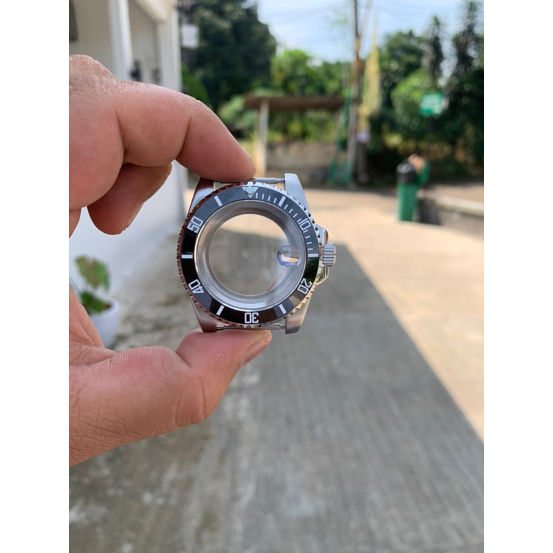 Jual case jam tangan 40mm stenlistell ring hitam ceramik jam tangan ...