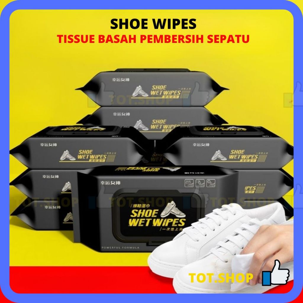 Jual Shoe Wipes Tissue Basah Pembersih Sepatu Sandal Quick Wipes Shoe ...
