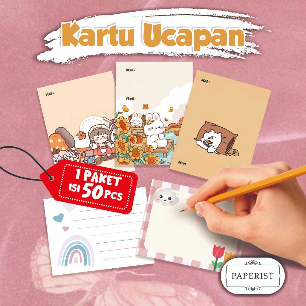 Jual Kartu Ucapan / Greeting Card Blank / Gift Card / Kartu Ucapan ...
