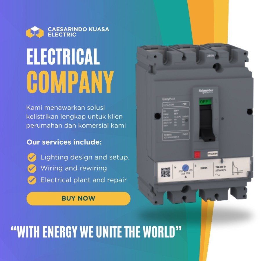 Jual MCCB 16AMPER SNEIDER EASYPACT CVS100B LV510300 16A 3P 3POLE ...