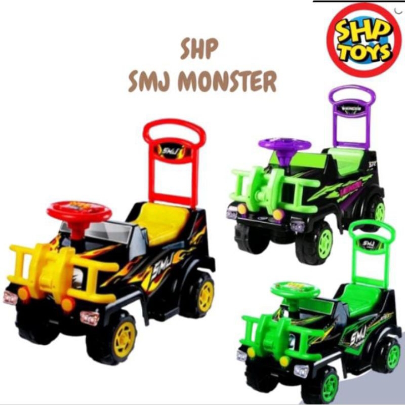 Jual (BISA COD) Mainan mobil dorong jumbo bisa dinaikin ada musik dan ...