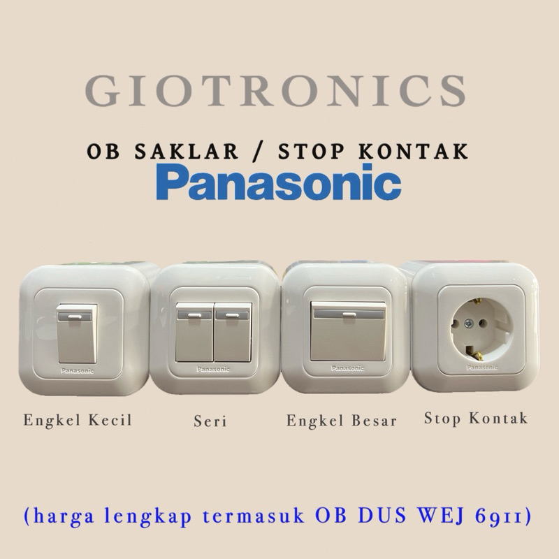 Jual SAKLAR STOP KONTAK OB PANASONIC SAKLAR KECIL / BESAR OUTBOW ...