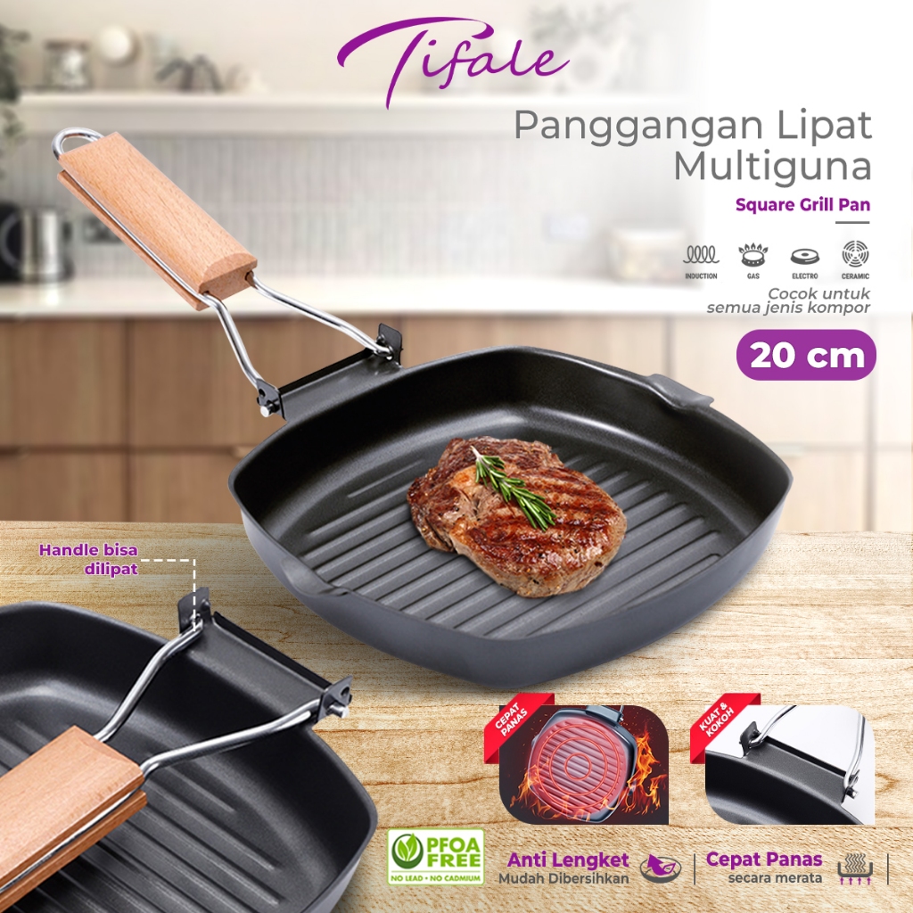 Jual Tifale Square Grill/Pemanggang Grill/BBQ Daging/Panci BBQ/BBQ ...
