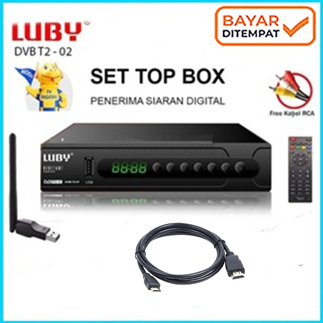 Jual Set Top Box Tv Digital Luby DVB T2-02 / Receiver Siaran Digital ...