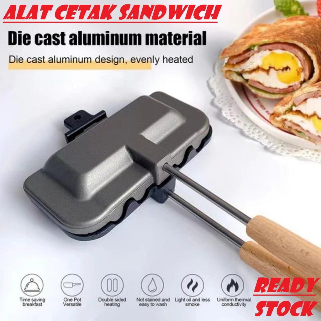Jual Cetakan Roti Sandwich Waffle Maker Sandwich Sosis Waffle Maker ...