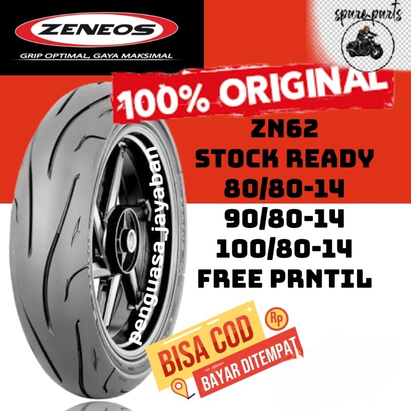Jual ban tubeless Zeneos zn62 matic ring 14 (80/80 90/80 100/80) free ...