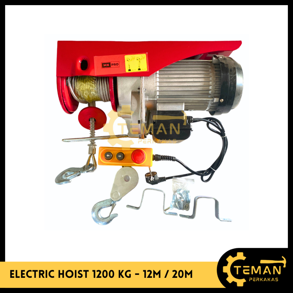 Jual Electric Hoist 1200 KG 12M 20M / Katrol Listrik PA1200 12M 20M ...