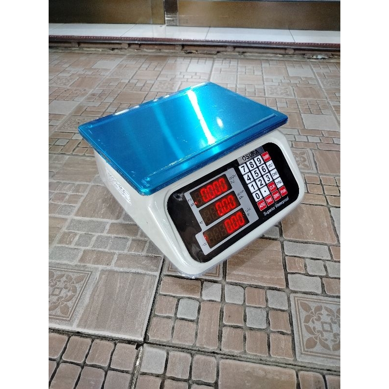 Jual Timbangan Anti Air 30 kg Digital / Timbangan Digital 30kg Waterproof Osuka / Timbangan ...