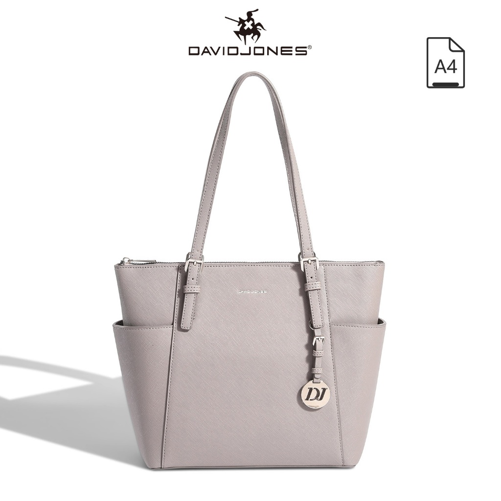 Jual David Jones Paris women Top-Handle Bags pu leather female Solid Medium bag | Shopee Indonesia