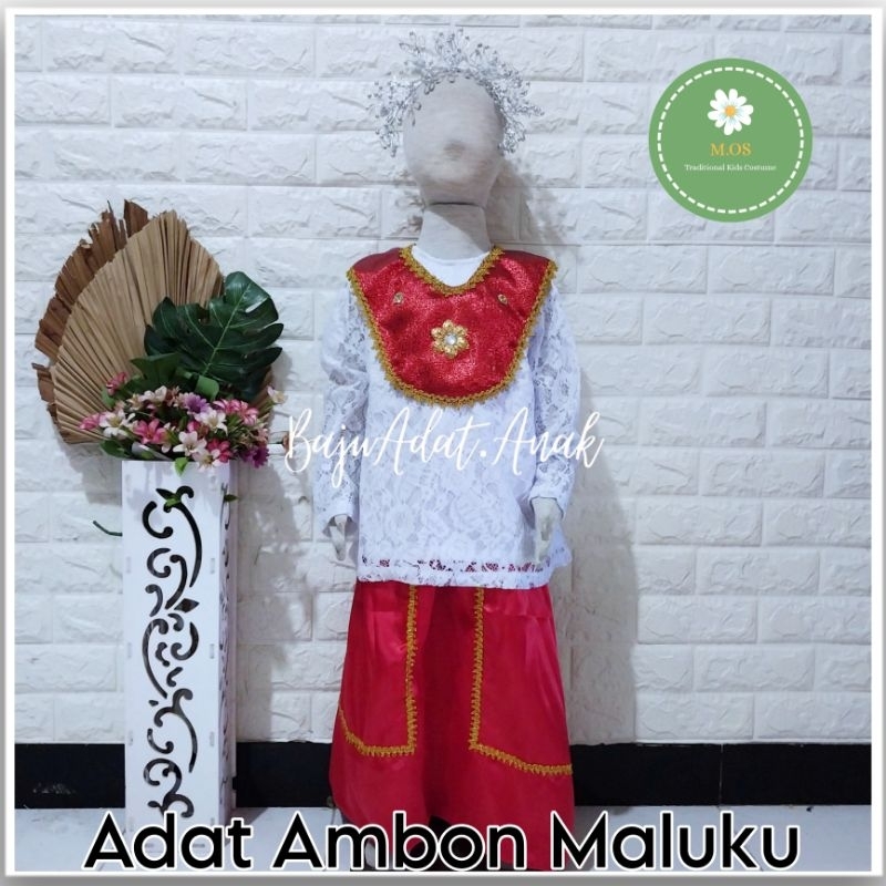 Jual Baju Adat Maluku Anak Baju Adat Ambon Anak Perempuan | Baju Daerah ...
