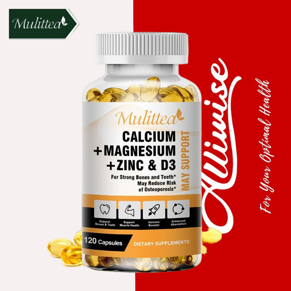 Jual Mulittea 3-IN-1 120 kapsul calsium magnesium & zinc kapsul vitamin ...