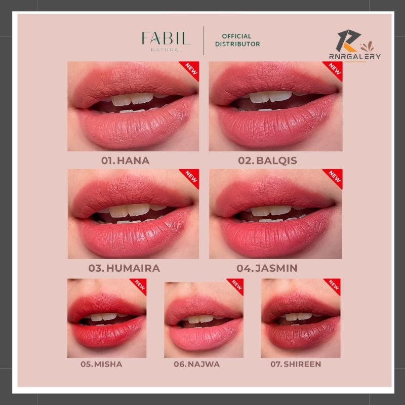 Jual Fabil Moringa Lip Matte - Vit E Soft Matte Finish Wudhu Friendly ...