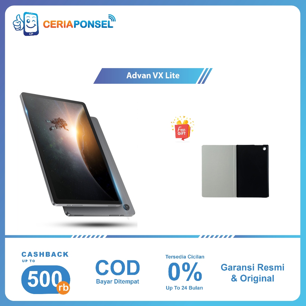 Jual Advan Tab VX Lite 6/128GB 10.4” | TABLET Dual SIM Card 4G LTE ...