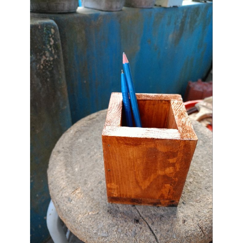 Jual kotak pensil/pulpen bahan kayu jati Belanda MURAH MERIAH finising ...