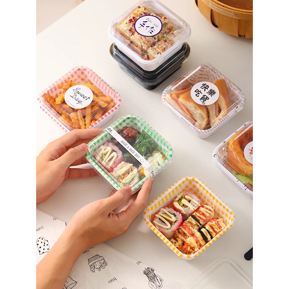 Jual 10pcs - korean dessert box cake kotak tempat kue bento cake lunch ...