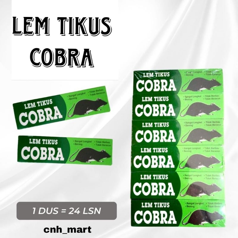 Jual Lem Tikus Cobra - Lem Super Lengket - Lem Tikus Super Ampuh Cobra ...