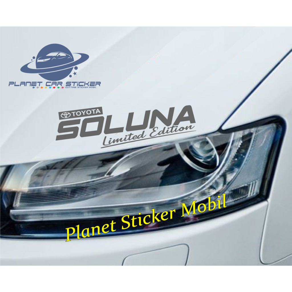 Jual promo sticker soluna stiker kap mobil toyota soluna limited ...