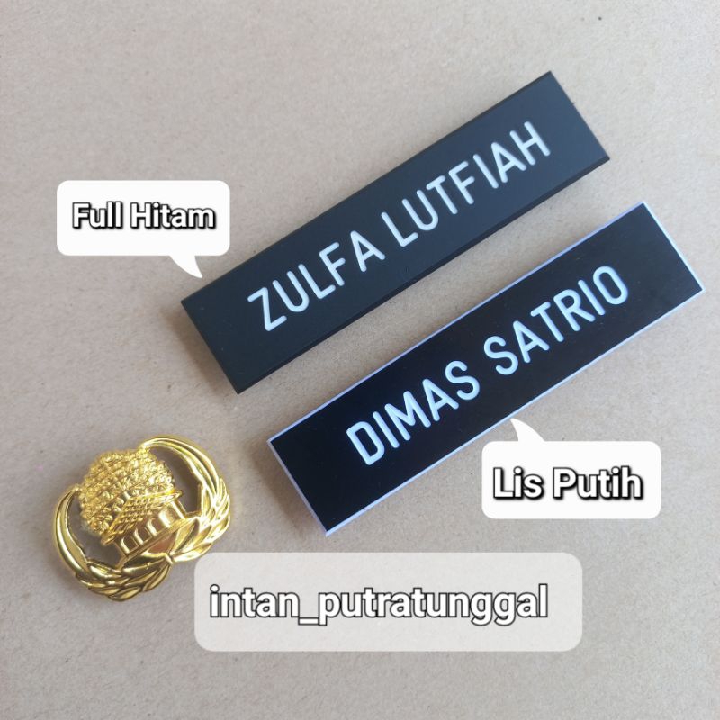 Jual Papan Nama Grafir + Pin Korpri | Shopee Indonesia