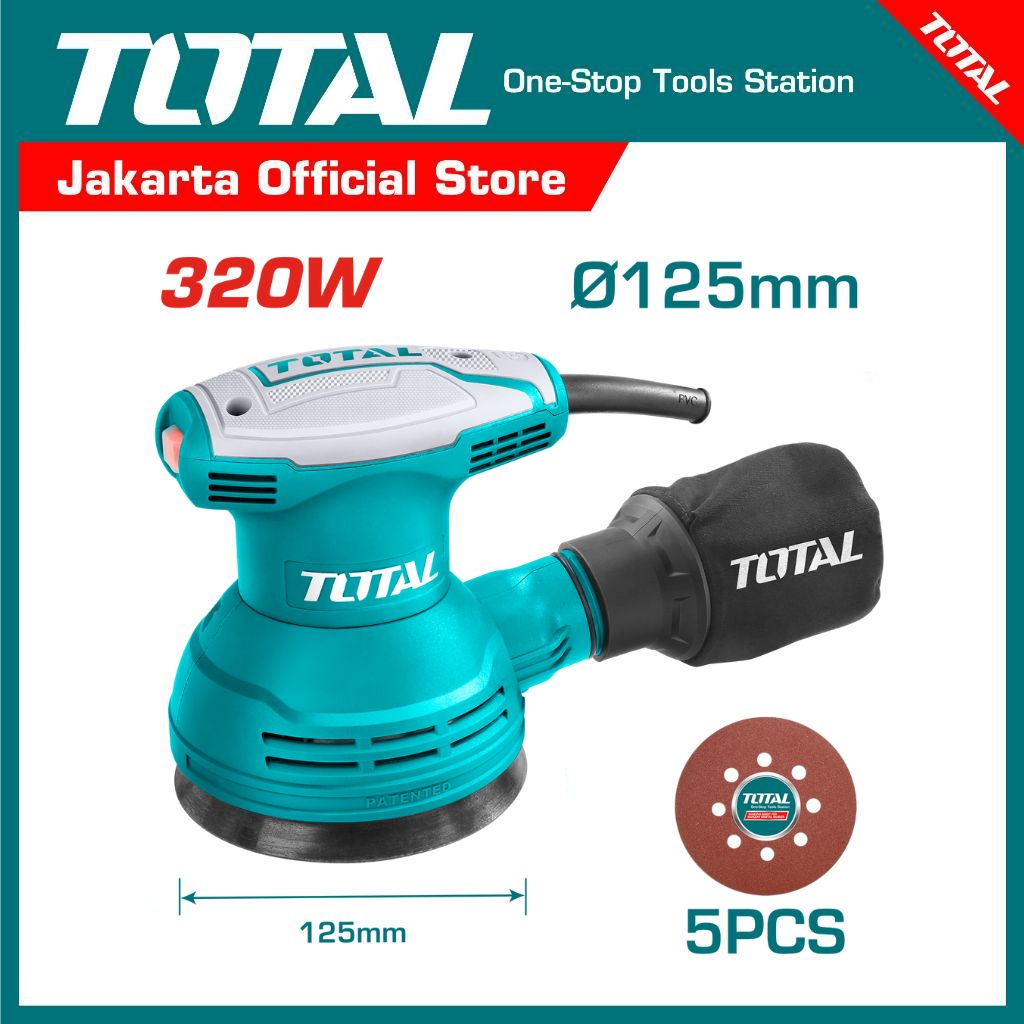 Jual TOTAL Rotary sander TF2031256 - Mesin amplas bulat 320W | Shopee ...