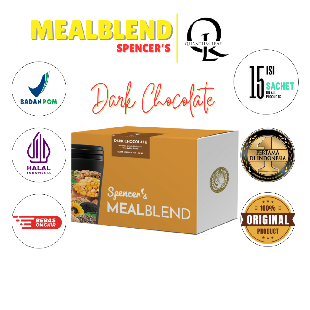 Jual Mealblend Multigrain Dark Belgian Chocolate 1 Box Isi 15 Sachet ...