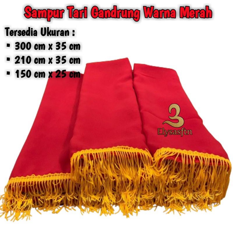 Jual Selendang Tari Gandrung warna Merah | Shopee Indonesia