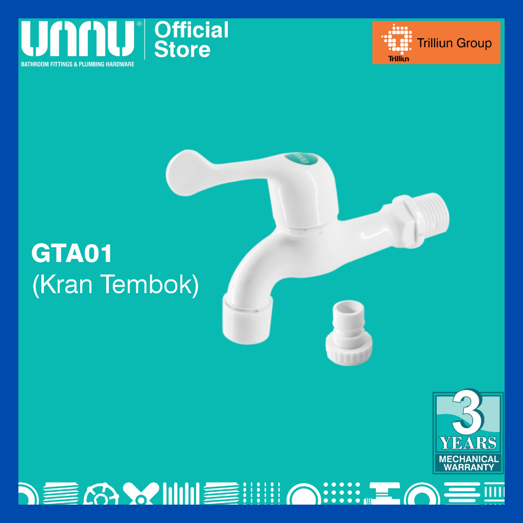 Jual Sanitary UNNU Kran Tembok pvc - GTA01 1/2" | Shopee Indonesia