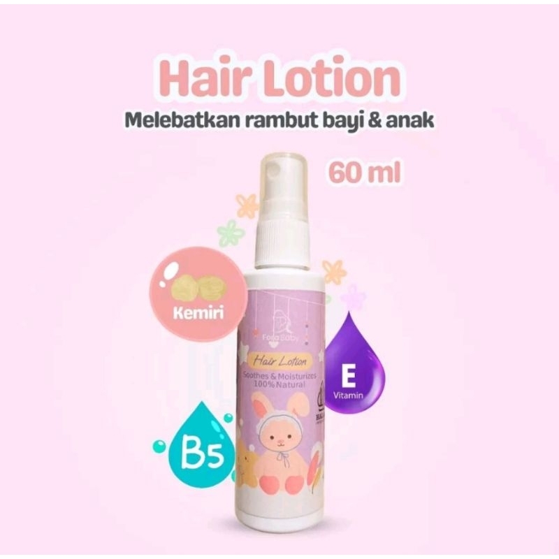 Jual FORA HAIR LOTION- MELEBATKAN RAMBUT BAYI & ANAK-60ML | Shopee ...