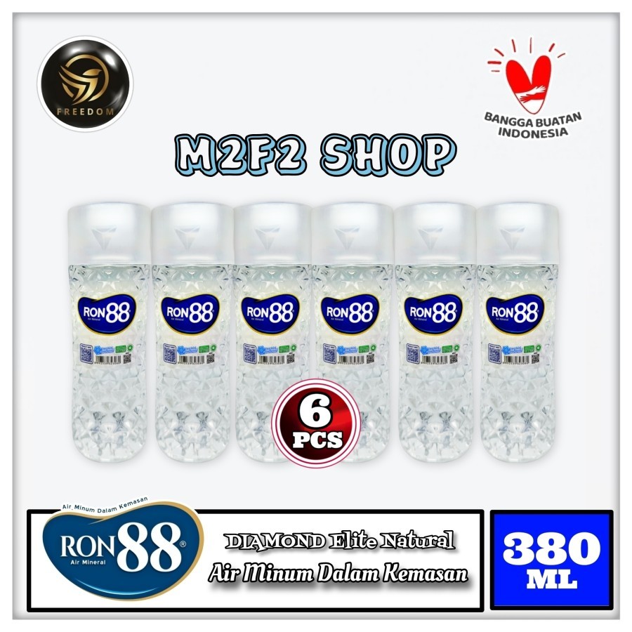 Jual Air Mineral Ron 88 Diamond Elite Natural Botol Pet - 380 ml ...